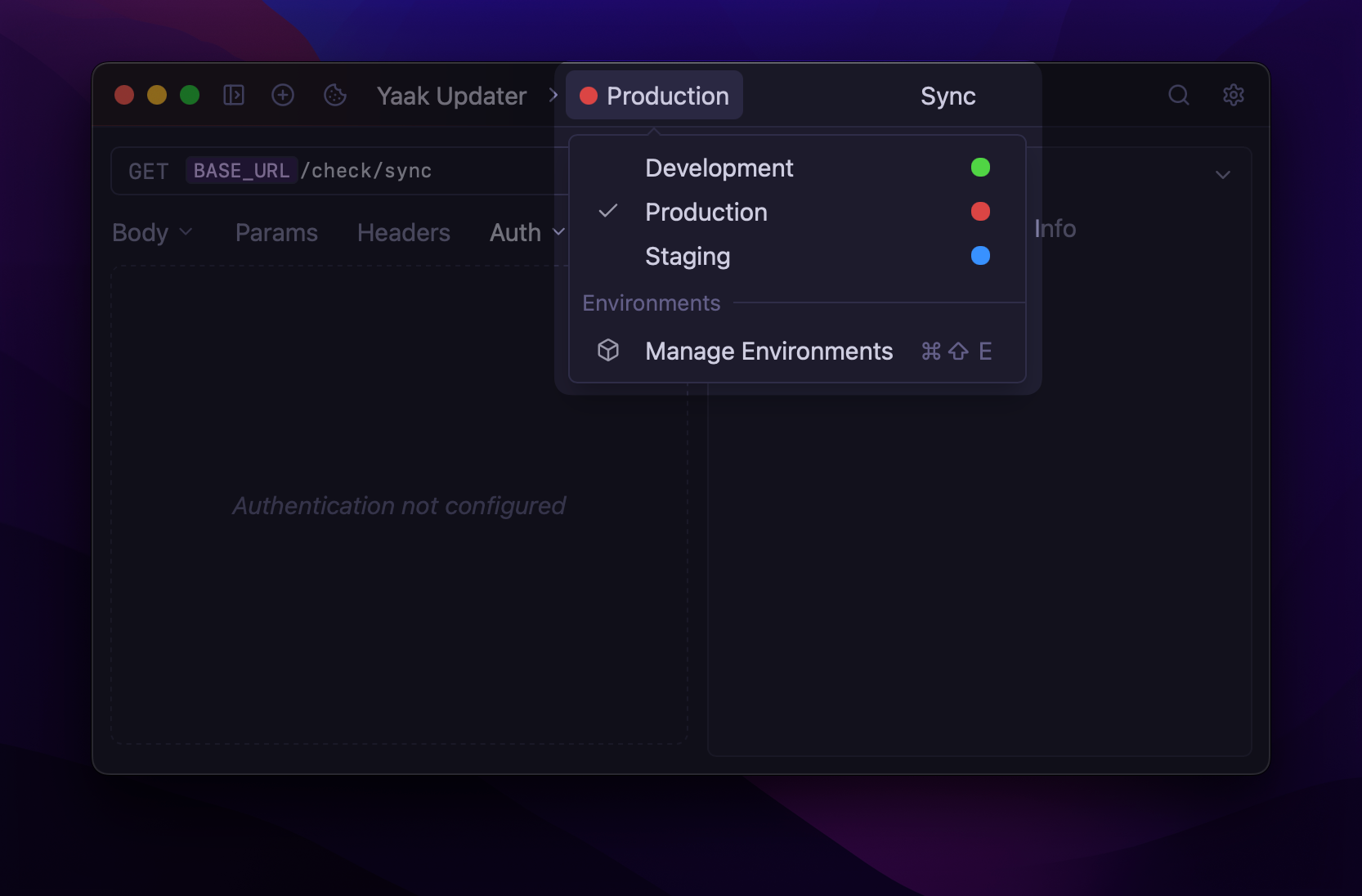 Environments and Variables | Yaak Docs